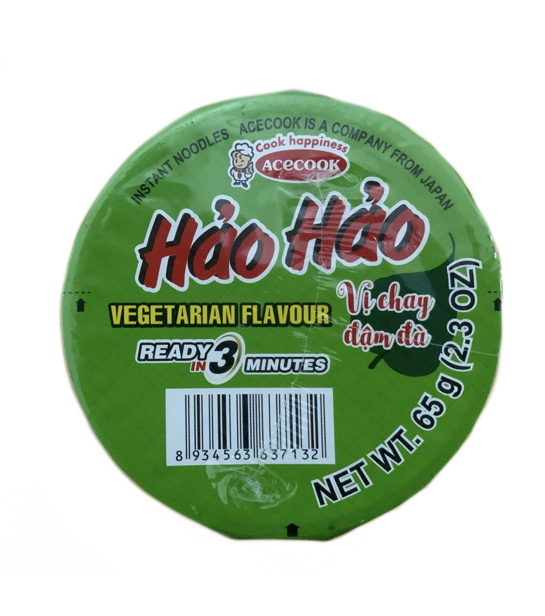 Acecook Hao Hao Noodle Vegetarian Flavour Cup 65g – Everspring Health Food
